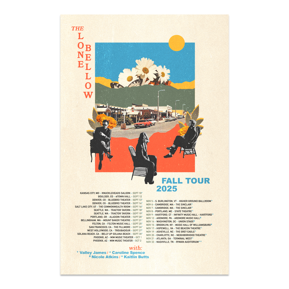 2025 FALL TOUR POSTER – The Lone Bellow